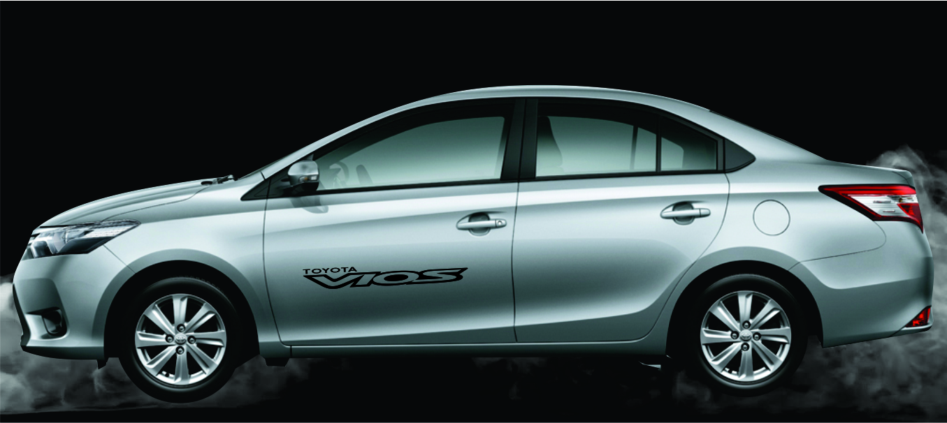 Toyota VIOS side sticker - 1set (2pcs) | Lazada PH