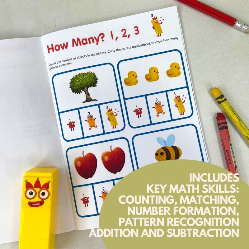 Numberblocks Number Blocks Activity Book Booklet (24 pages counting ...