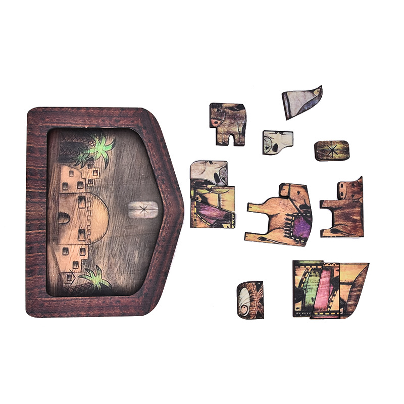 Wooden Jesus Puzzles Statue Jesus Nativity Puzzles Set Nativity Puzzles ...