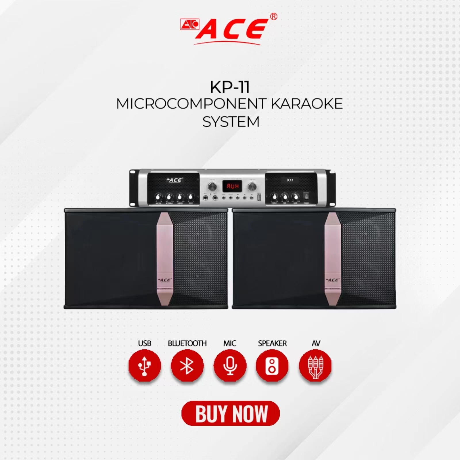 ACE KP-11 Micro Component Karaoke System Set | Lazada PH