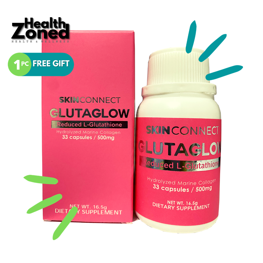 SKIN CONNECT GlutaGlow Reduced L-Glutathione 75 Capsule Hydrolyzed ...