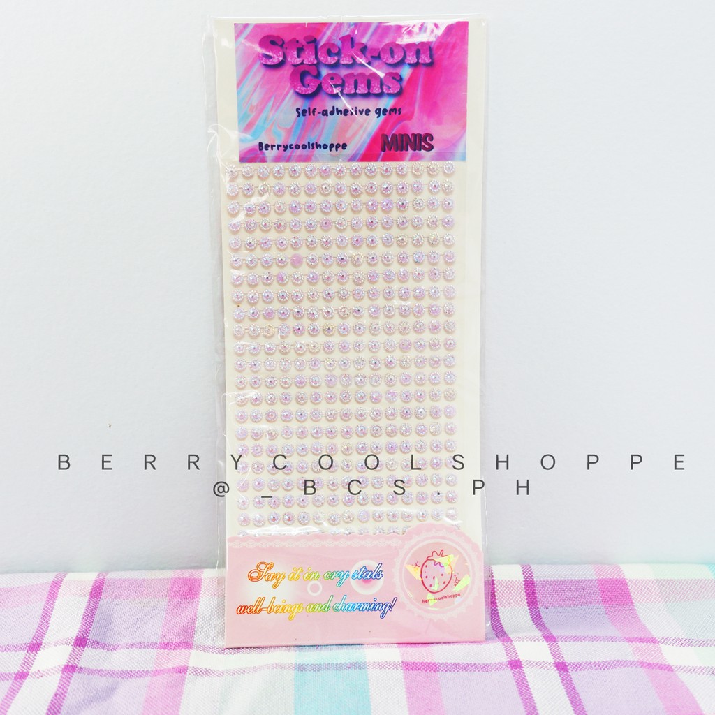 Stick-On Gem Mini Size Bejeweled Self Adhesive Gems for Arts and Craft ...