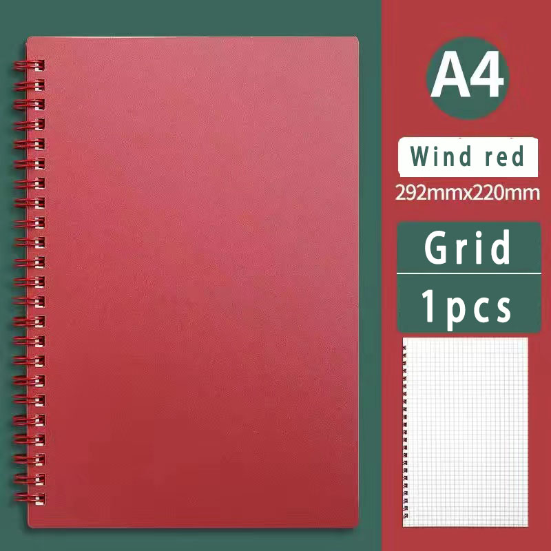 A5/B5/A4 Morandi Coil Book Transcript Simple Thickened Notebook Diary Book Retro Notebook ...