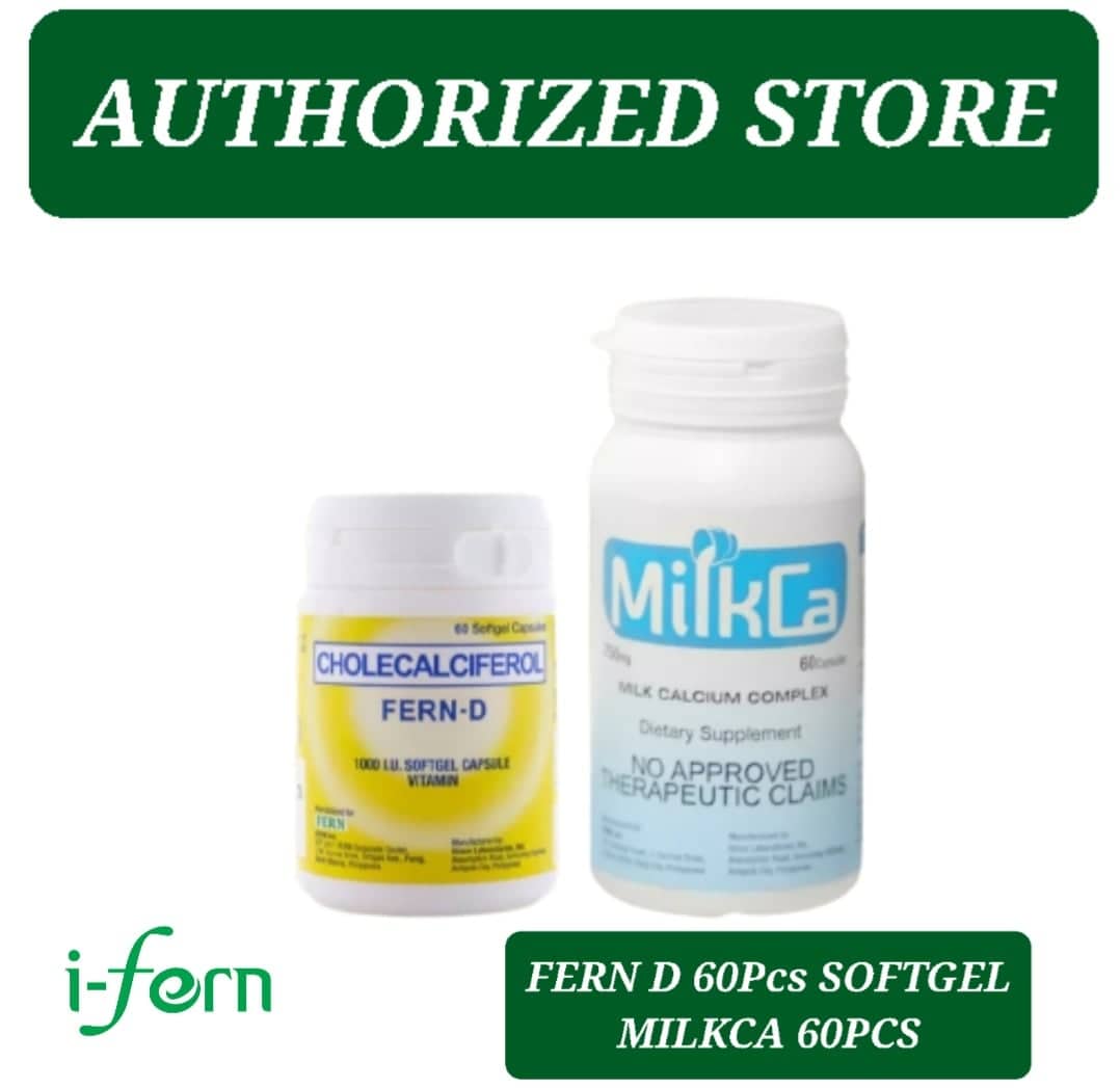 IFERN DUO Fern D 60pcs Softgels and Milkca 60 Capsules | Lazada PH