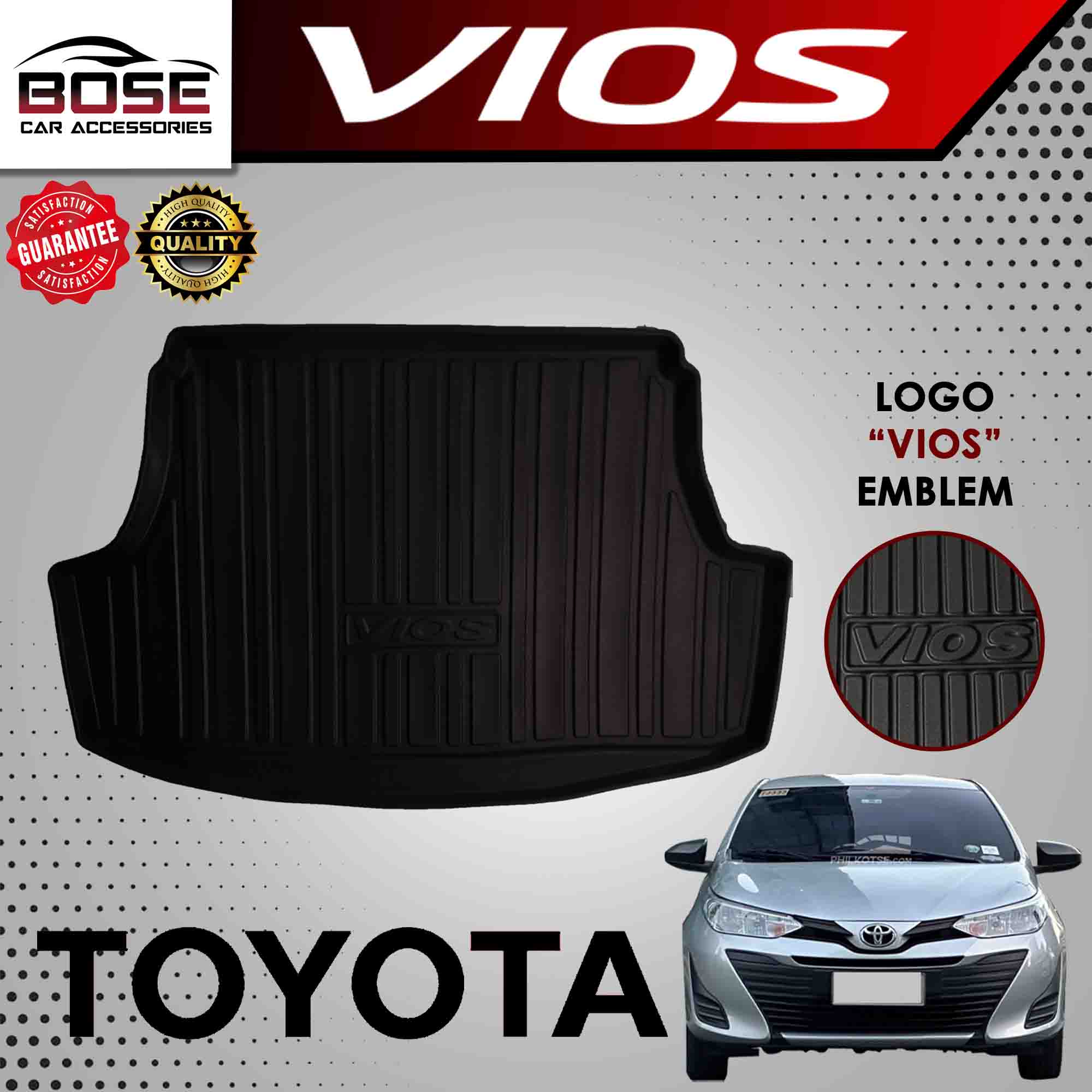 Trunk Tray For Toyota Vios Superman Gen 2/Gen 3 /Gen 4 Prime E / XE ...