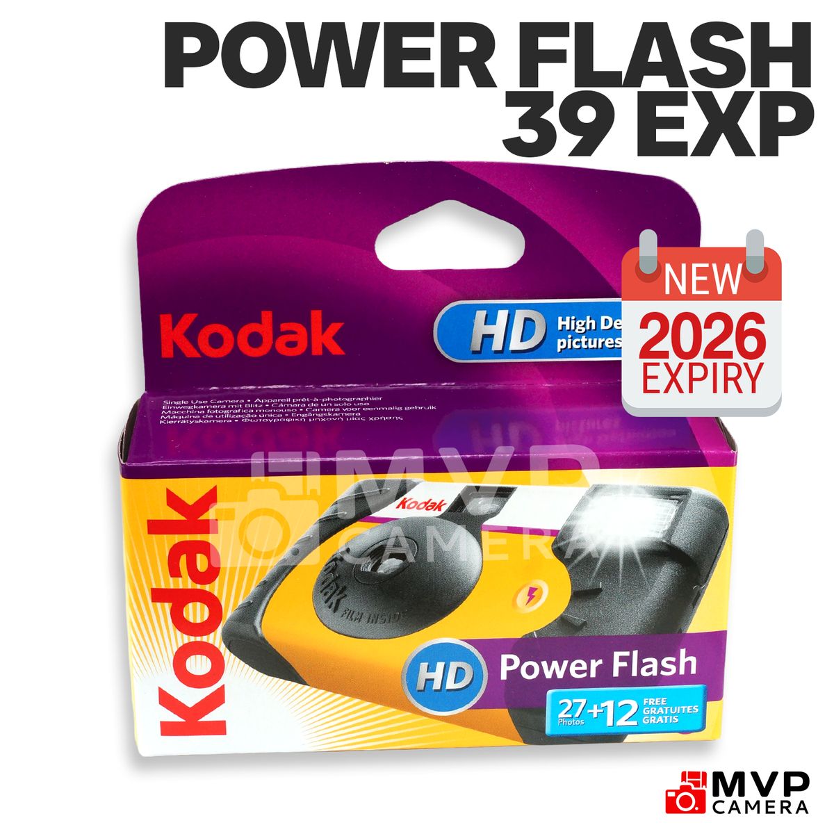KODAK Disposable Film Cameras Funsaver Daylight Power Flash TRI X 400 ...