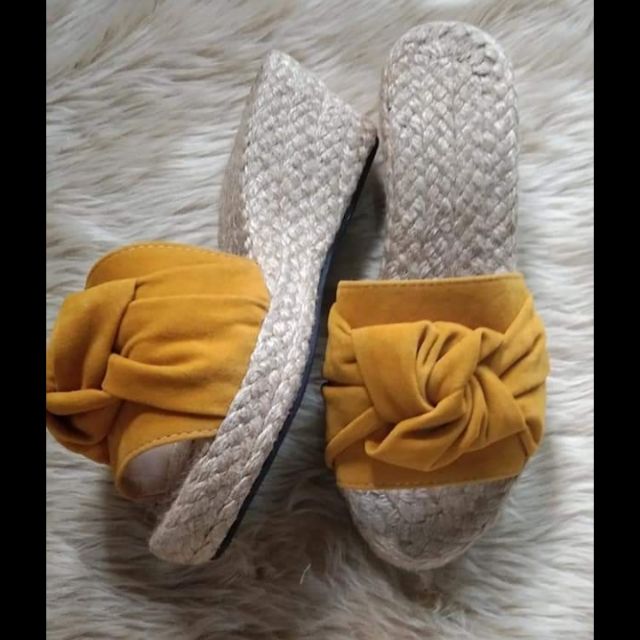 Abaca knot liliw laguna wedge sandals 2inches high | Lazada PH