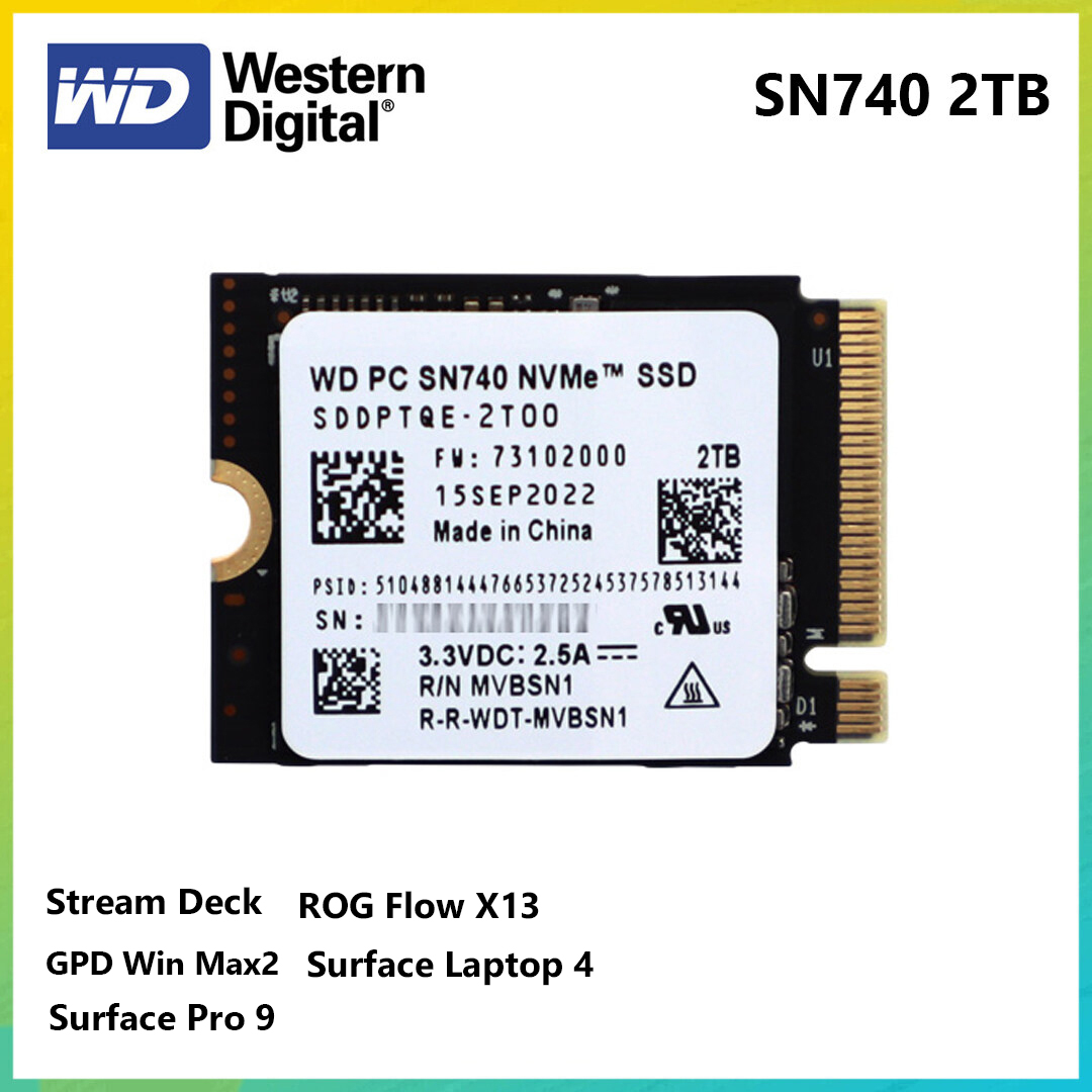 [Ready to Ship] Western Digital WD SN740 2TB / 1TB M.2 NVMe 2230 PCIe 4 ...
