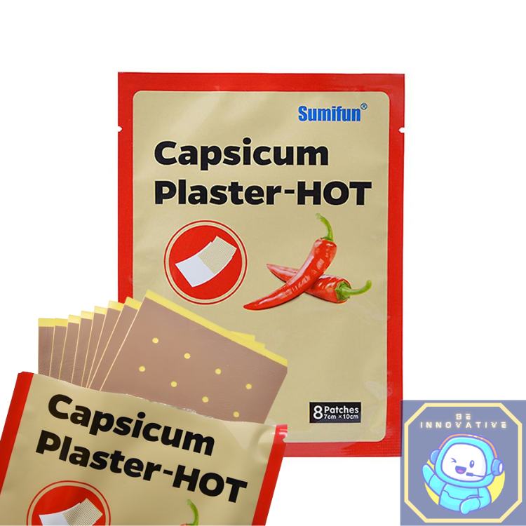 Heat Pads for Joints: 8 Patches/Pack Big Capsicum Plaster - Chinese ...
