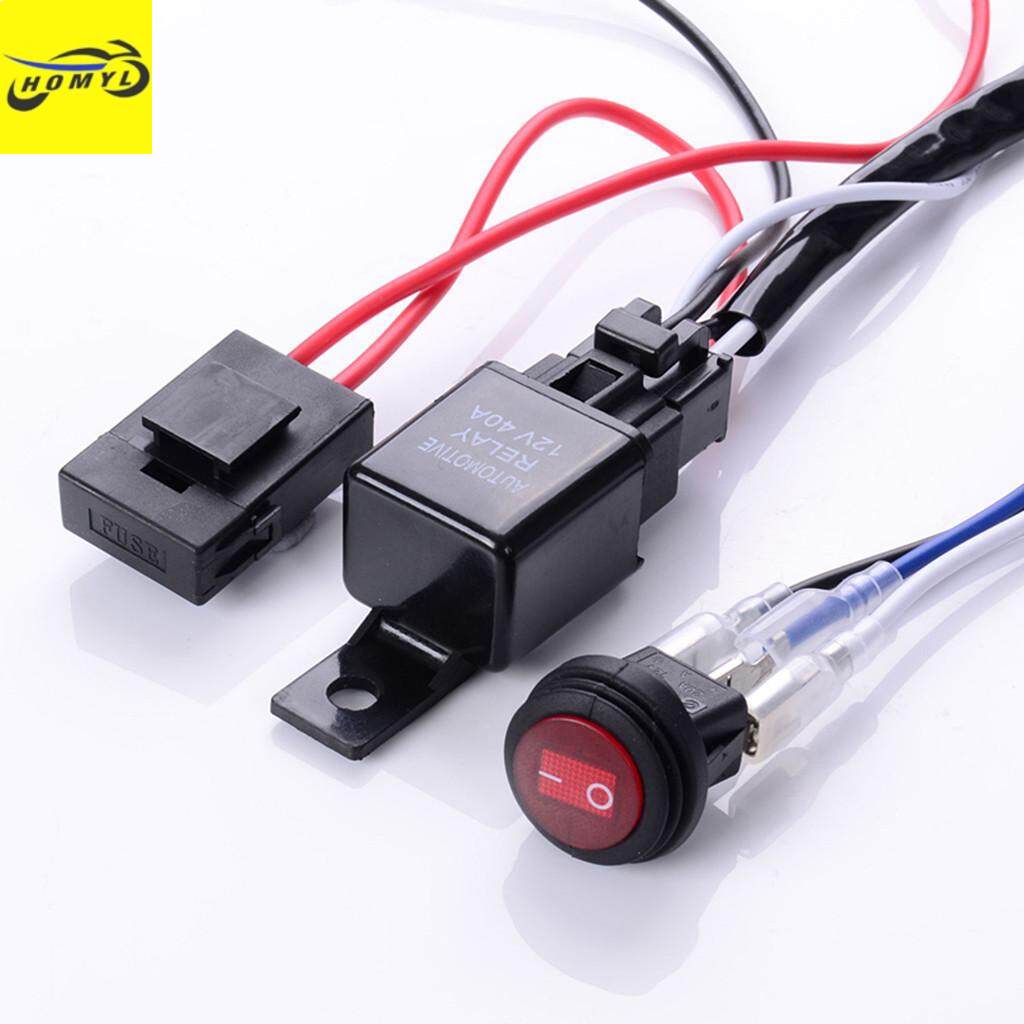 Ben's Stores Wiring Harness Kit Loom Fuse Relay On/Off Switch For LED ...