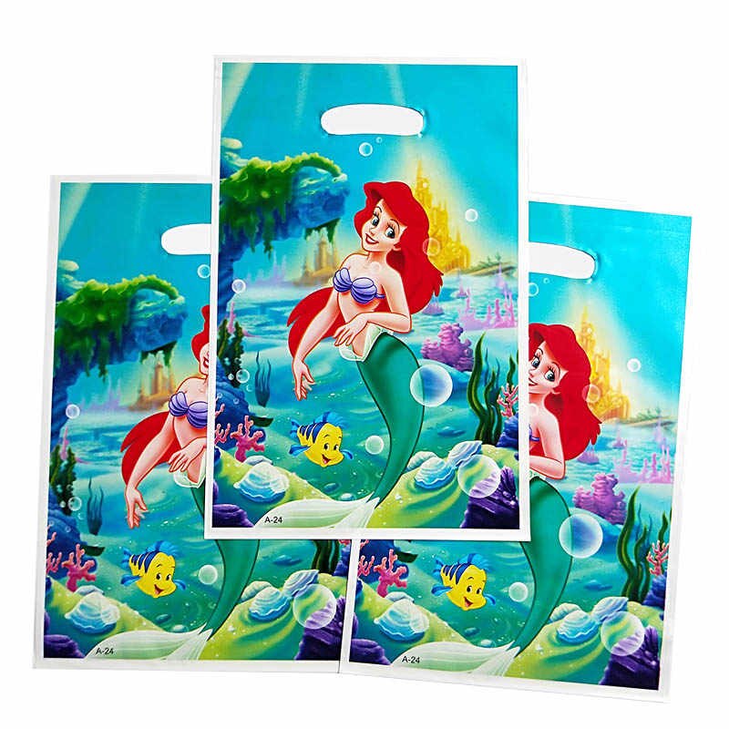Little Mermaid 10pcs plastic loot bag Little Mermaid party supplies ...