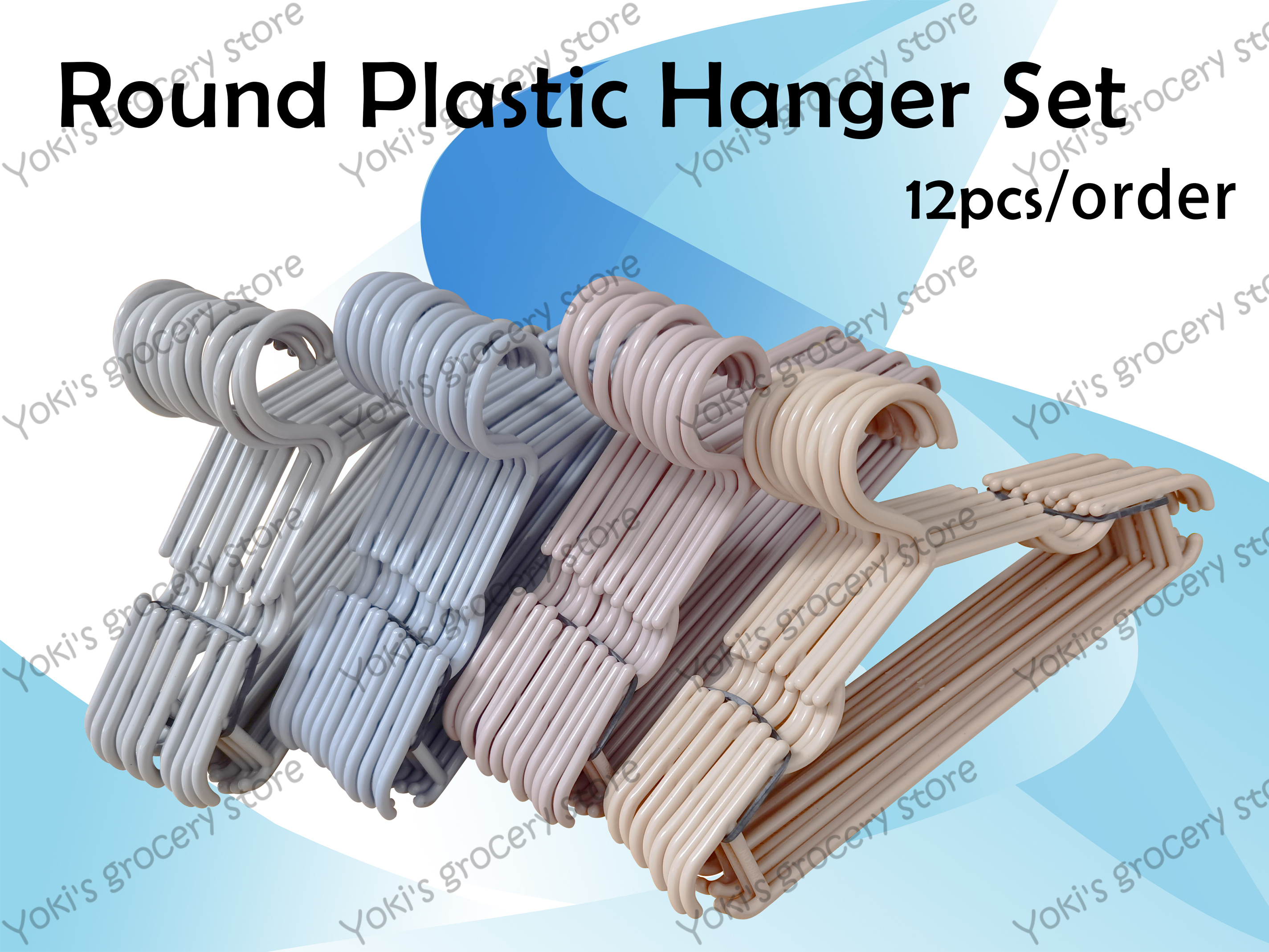1 dozen/12pcs Plastic Round Hanger cloth hanger-kids hanger high ...
