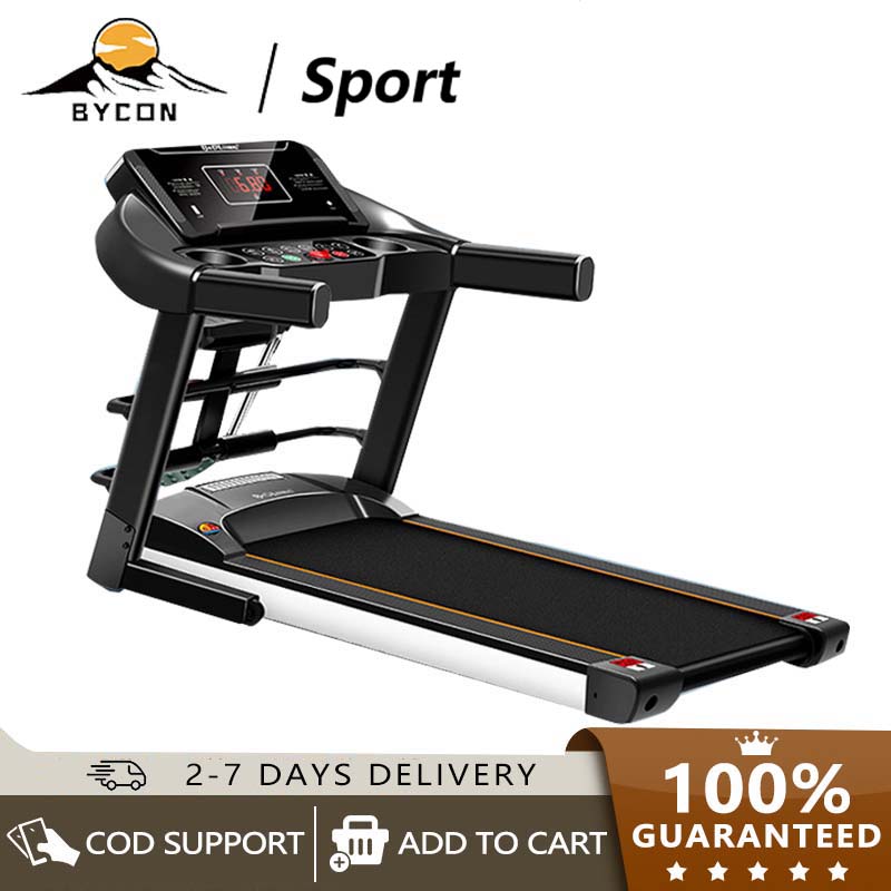 BYCON 3.5HP Multifunction treadmill, dormitory type female folding ...