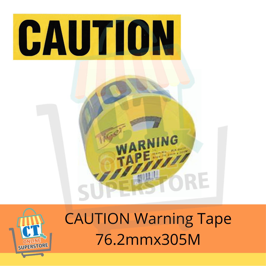 Tiger CAUTION Warning Tape 76.2mmx305M | Lazada PH