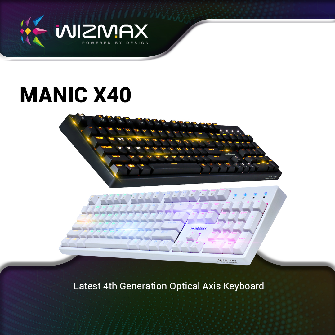 Manic X40 Gaming Mechanical Keyboard Black | Lazada PH