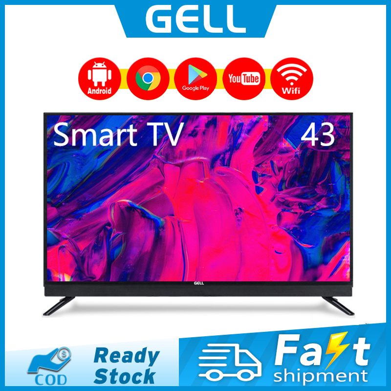 GELL 43 Inch Smart TV Android system& Netflix & Youtube Smart FHD LED ...