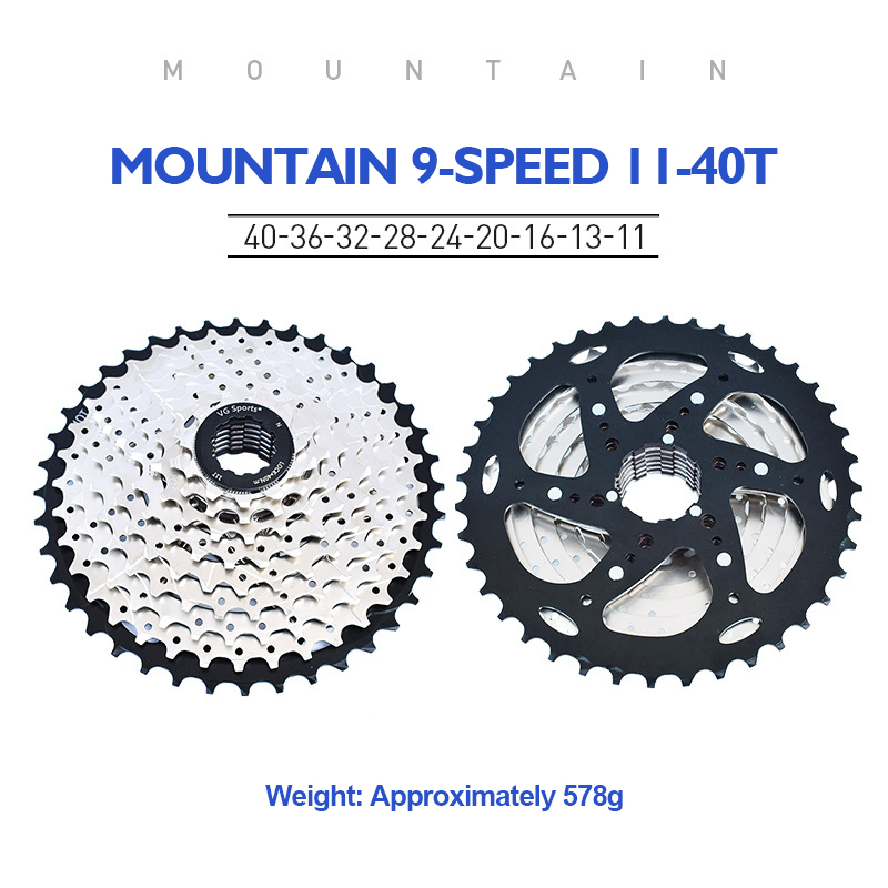 8 9 10 Speed 40 42 46T Freewheel Bike Cassette Cogs Mountain Bike MTB ...