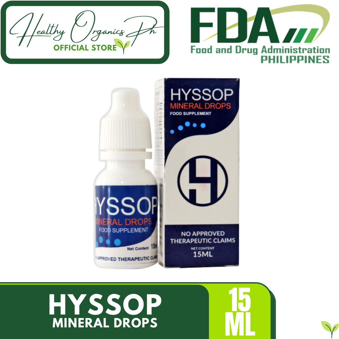 1 BOTTLE HYSSOP MINERAL DROPS FOOD SUPPLEMENT 15ML ORIGINAL Hyssop ...