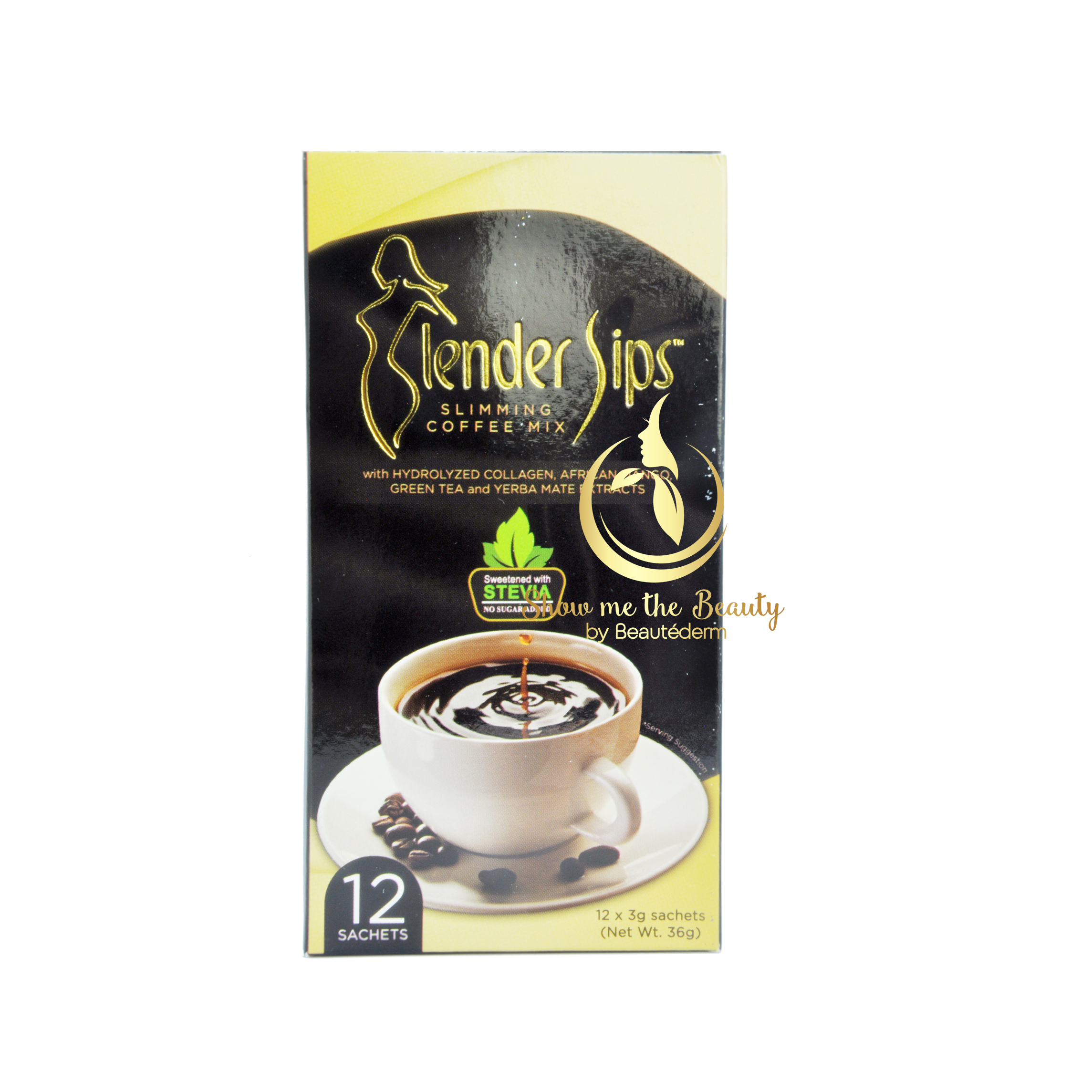 Beautederm Slender Sips Slimming Coffee Mix 12 Sachets | Lazada PH