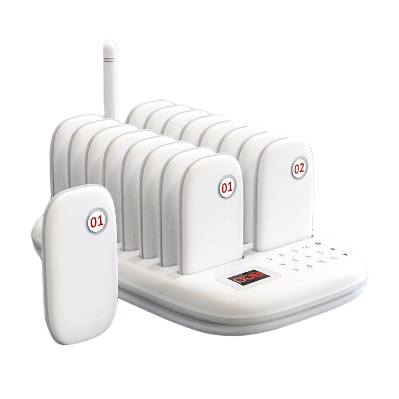 Restaurant Pager Calling System 16 Coasters Buzzer Vibrator Bell ...