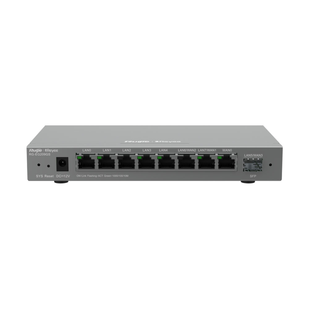 Reyee RG-EG209GS 9-Port Gigabit Cloud Managed SFP Router | Ruijie ...