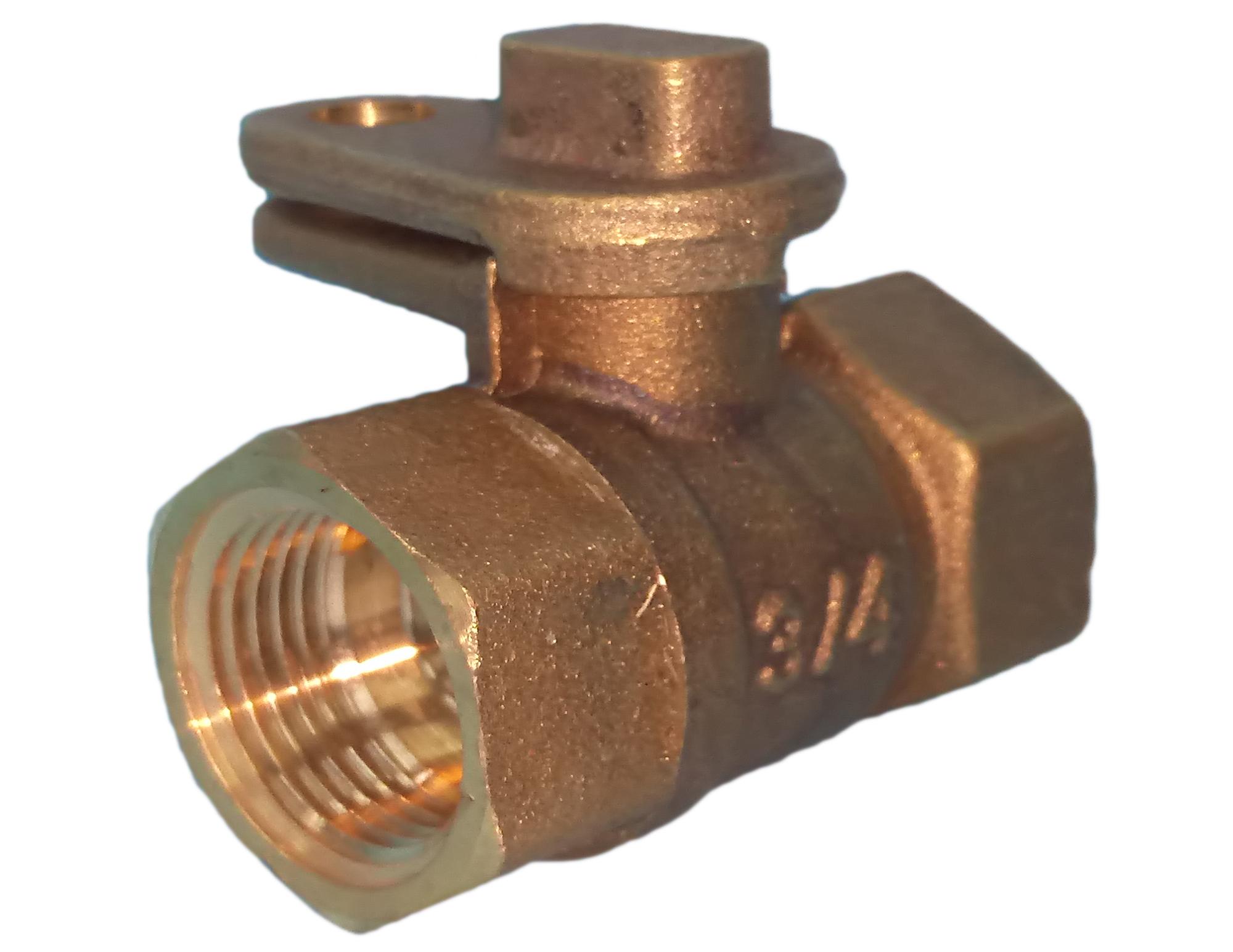 heavy duty Brass Ball Valve w/ Lock 1/2 for Water Meter Copper Gate Valve Water Meter Front ...