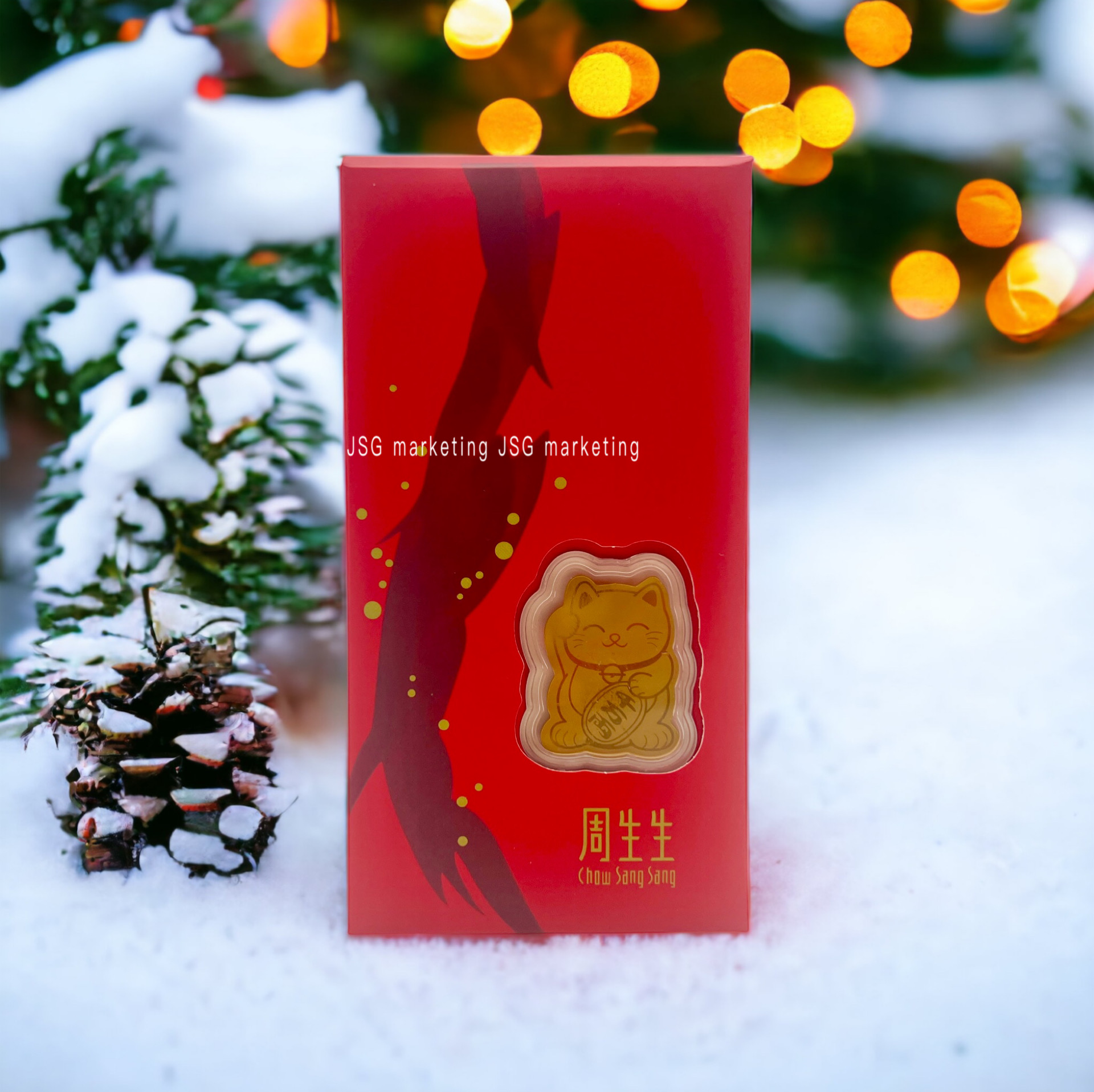 Luckycharm168 Maneki-Neko CAT Lucky Gold Foil Mobile Phone sticker Good ...