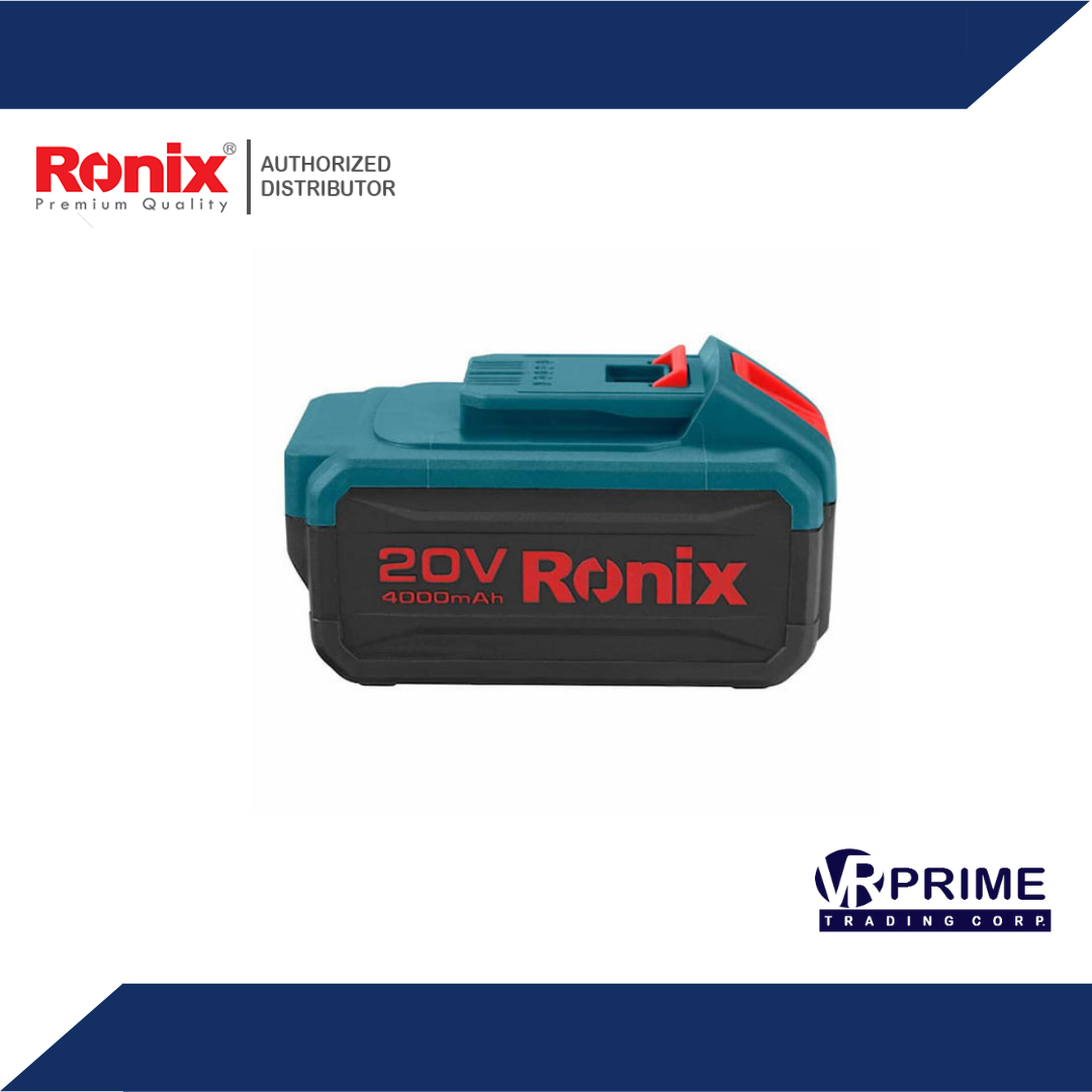 Ronix ® By VR Prime - 8990/8991 Lithium Battery pack 2.0Ah / 4.0Ah ...