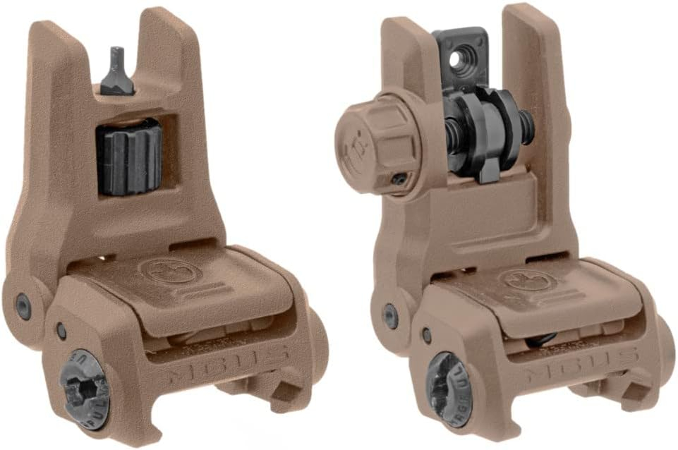 Magpul MBUS 3 Front Sight Bundle with MBUS 3 Rear Sight Set, FDE ...