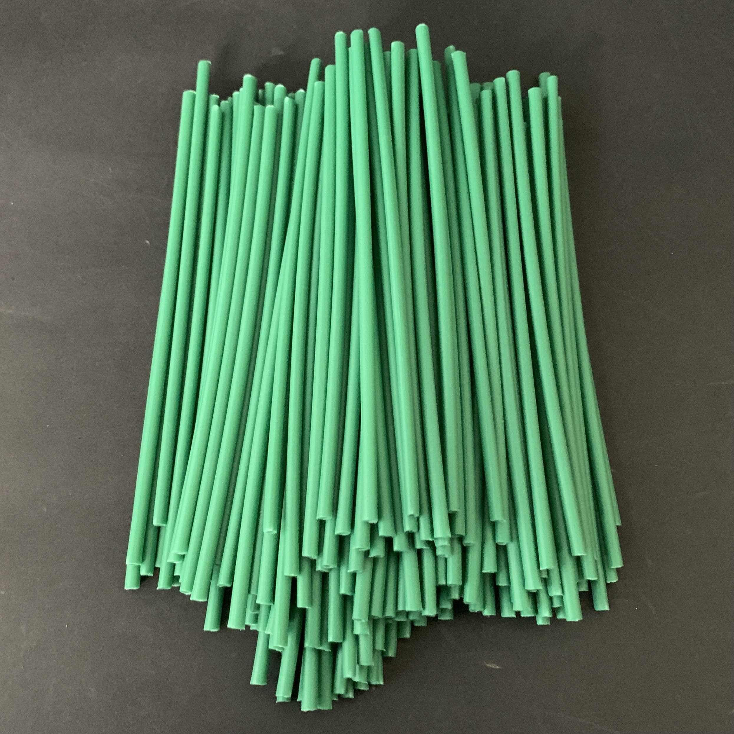 Green Lollipop Sticks (5.5 inches long) Green Straw Christmas Straw ...