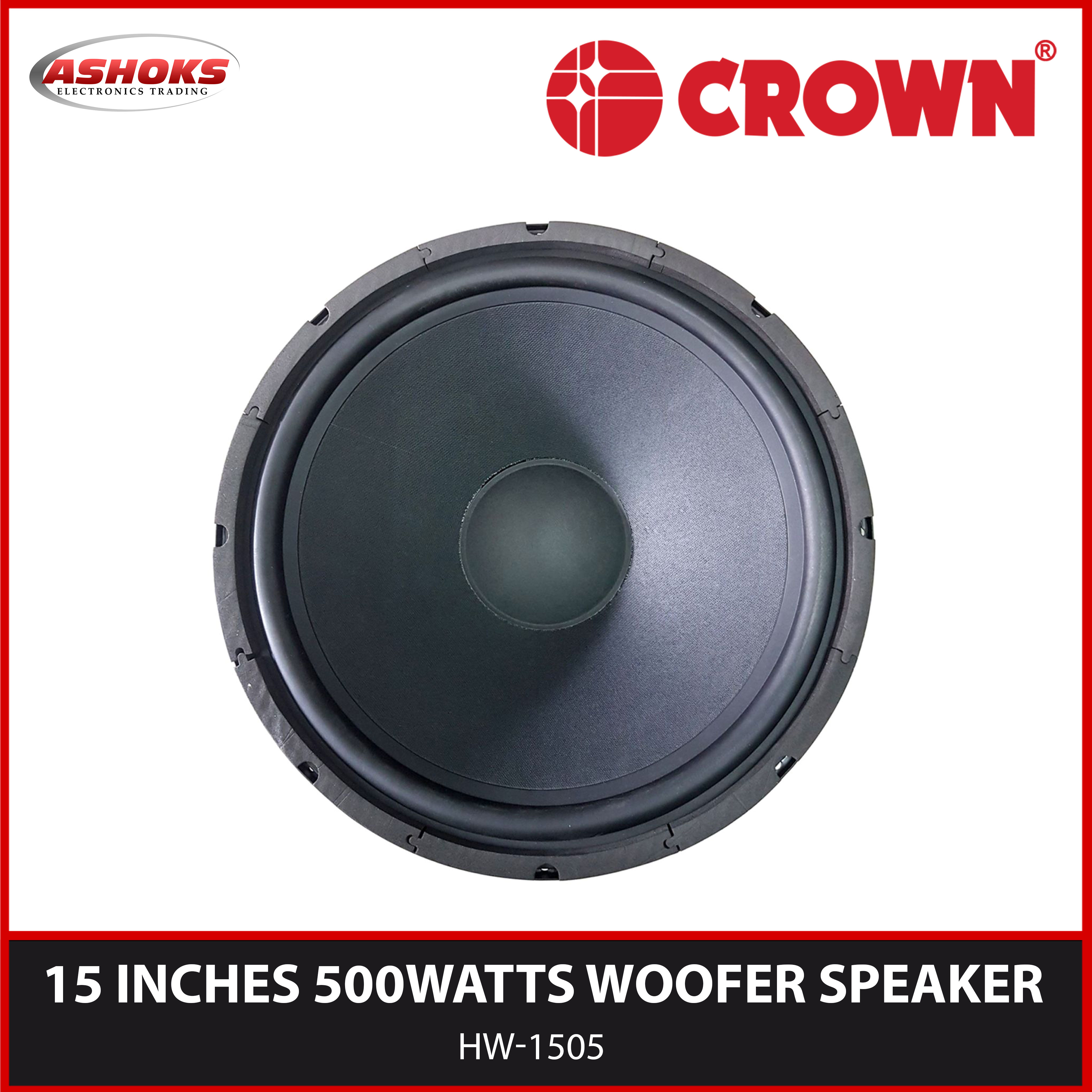 Crown HW 1505 15 inch 500W Speaker / Crown Speaker 15 inch 500W / Crown ...