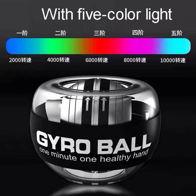Gyro Ball Gyroscope Wrist Ball Power Gym Auto-Start Wrist Power Gyro ...