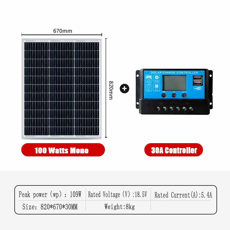 【Ready Stock】Solar panel 100W 210W solar panel board monocrystalline ...