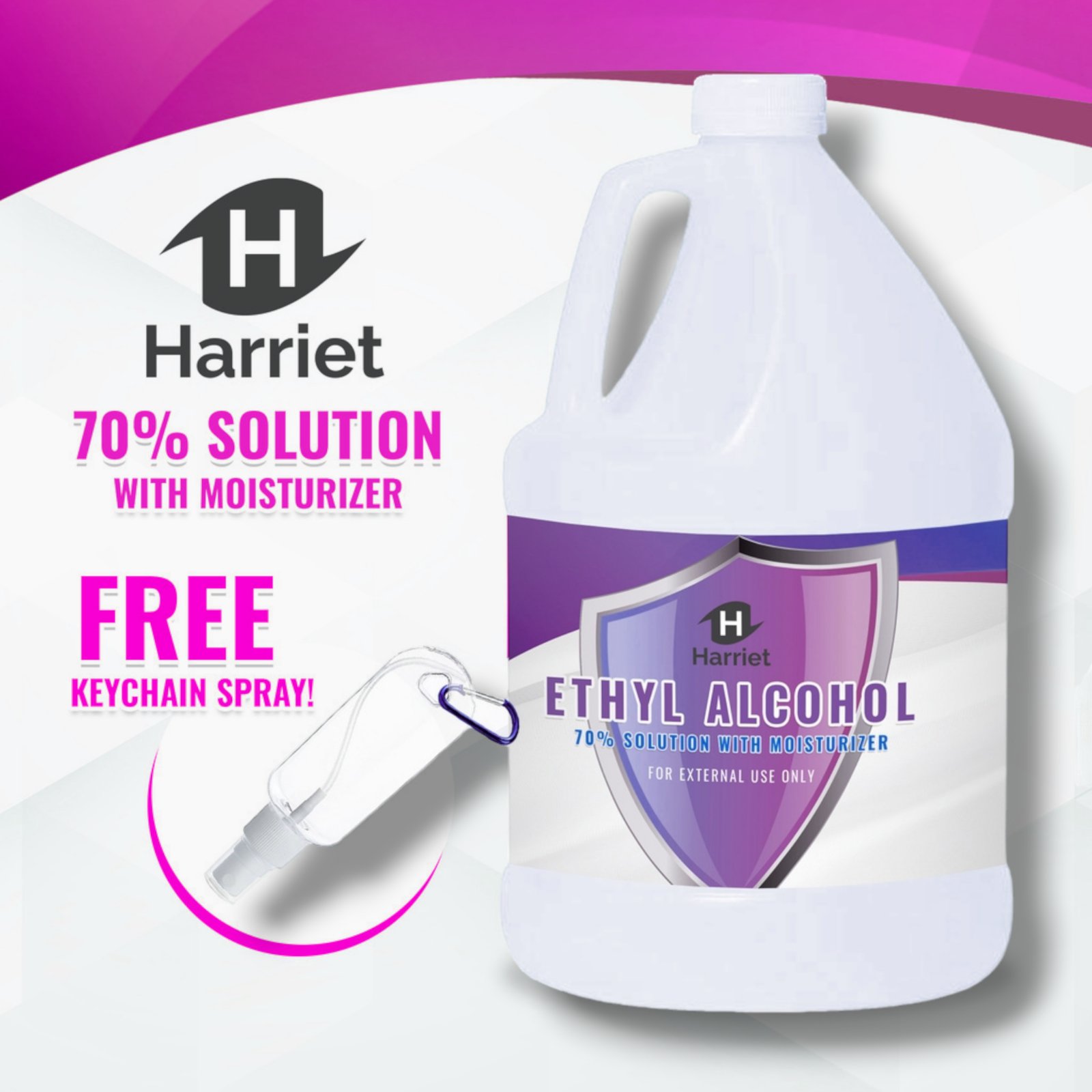 HARRIET 70% ETHYL ALCOHOL 1 GALLON | Lazada PH