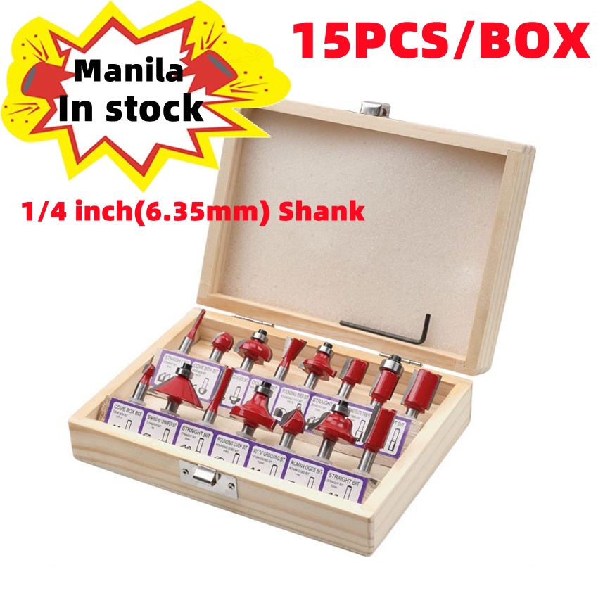 NEXA 1/4 Shank Tungsten Carbide Tipped Router Bits Set Woodworking ...