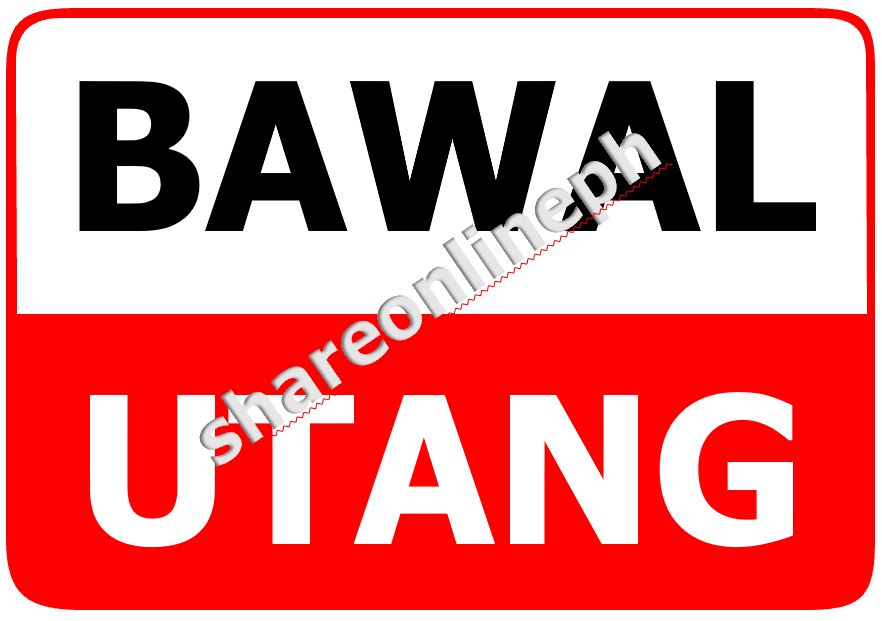 Laminated Signages Bawal Utang Sticker Signage Sign Boards | Lazada PH