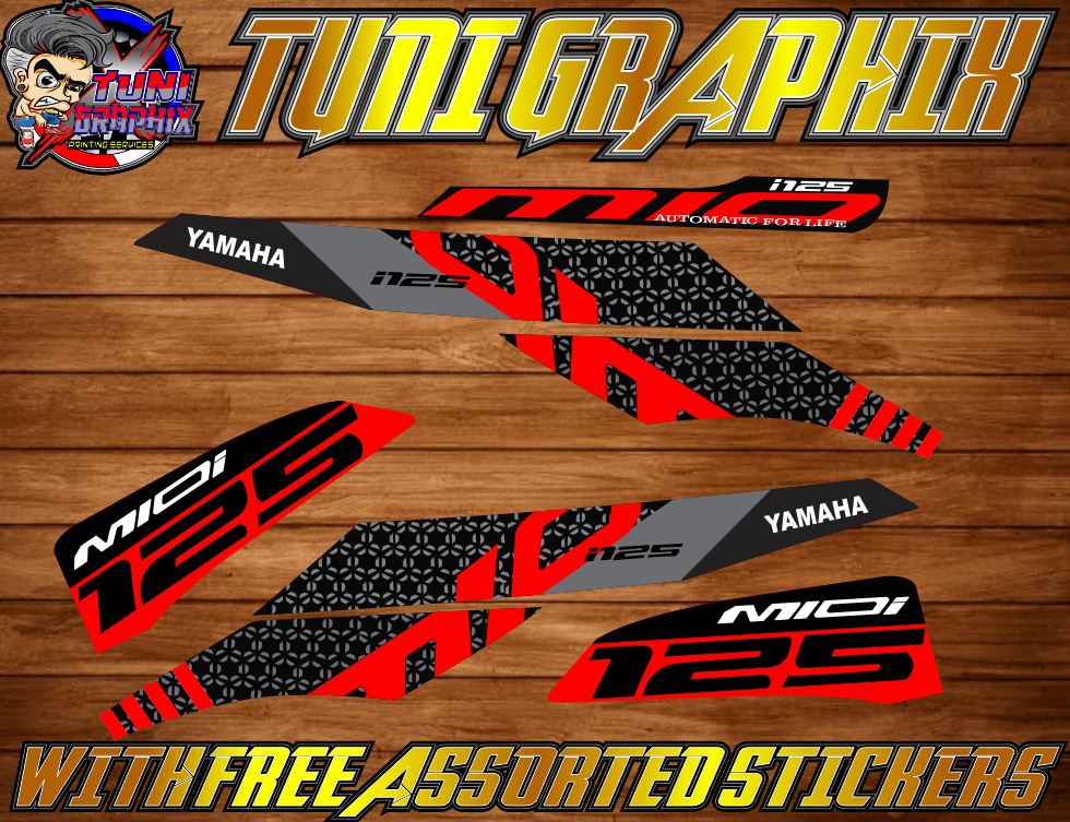 MIO i 125 STOCK DECALS 2018 w/ freebies | Lazada PH