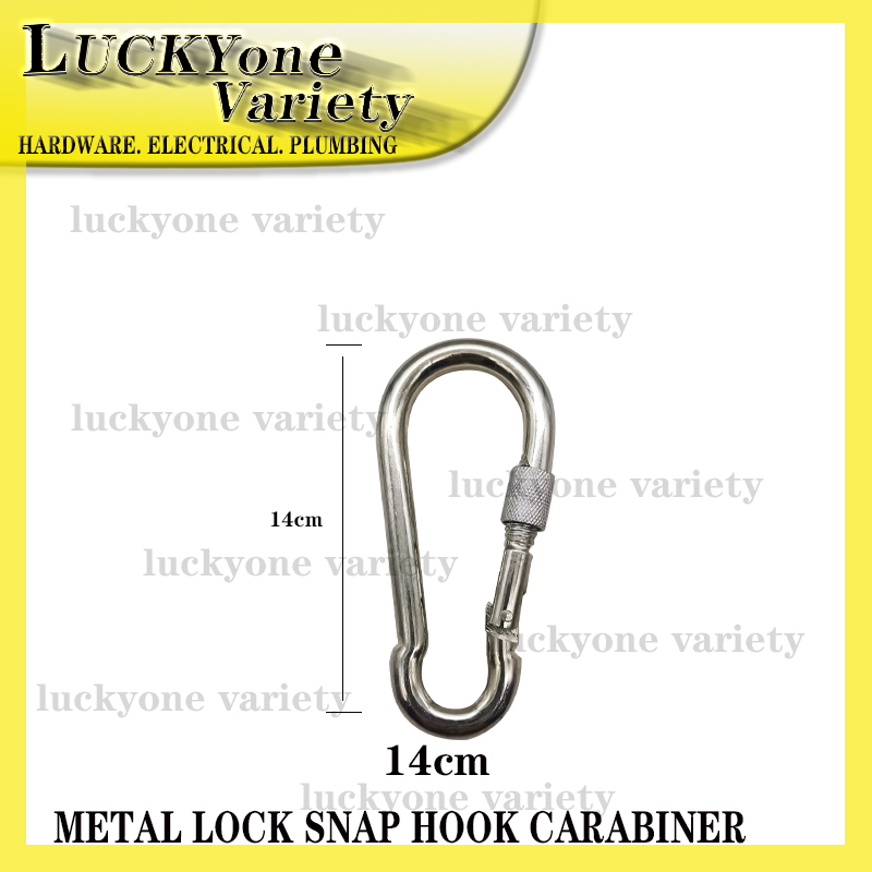 HEAVY DUTY METAL LOCK SNAP HOOK CARABINER (SOLD PER PIECE) | Lazada PH