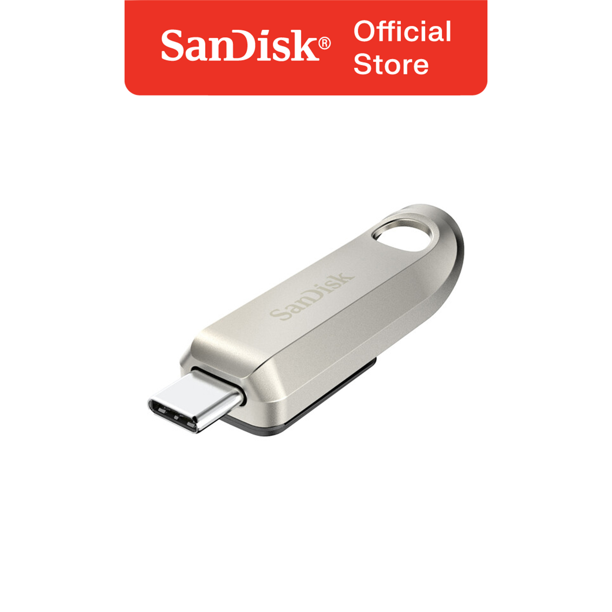 SanDisk Ultra Luxe 64GB USB-C 3.2 Gen 1 Flash Drive (SDCZ75-064G-G46), Durable Metal Housing ...