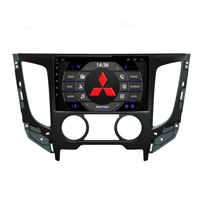 Car Android Head Unit Units Car Stereo with Panel for Mitsubishi Triton ...