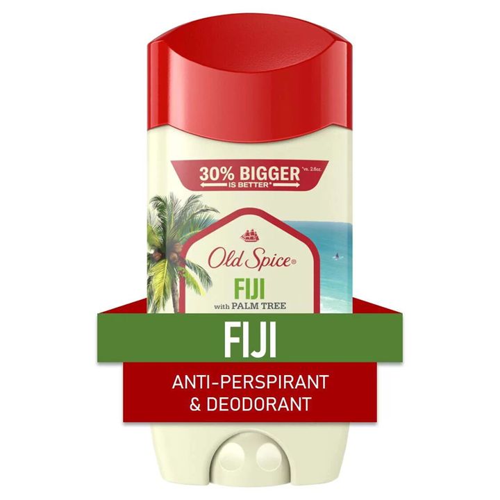 Old Spice Fiji with Palm Tree Antiperspirant Deodorant, 24/7 Lasting ...