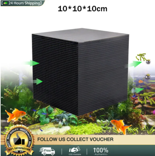 Aquarium Carbon Filter Cube Fishtank Portable Filtration Activated ...