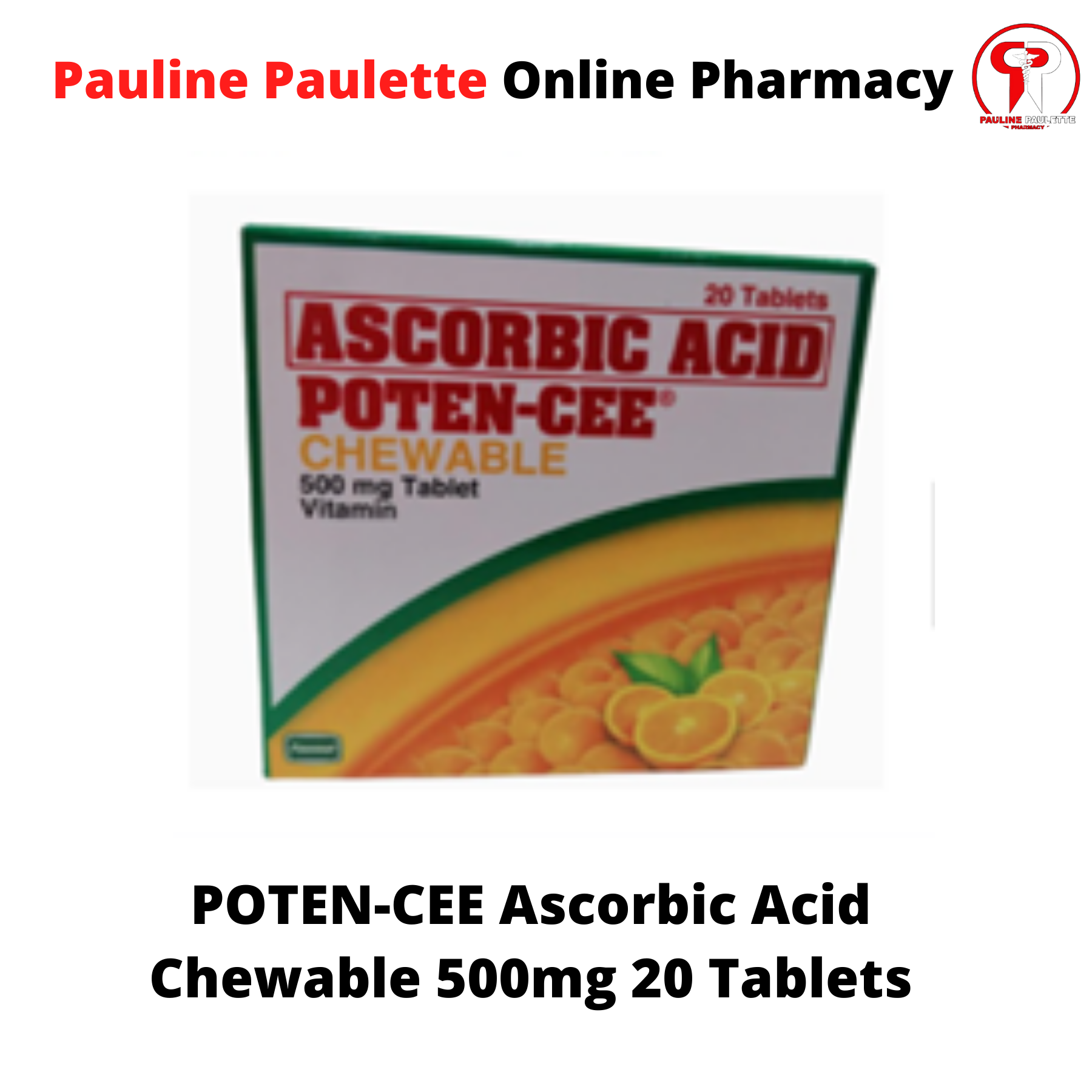 POTEN-CEE Ascorbic Acid Chewable 500mg 20 PIECES ONLY | Lazada PH