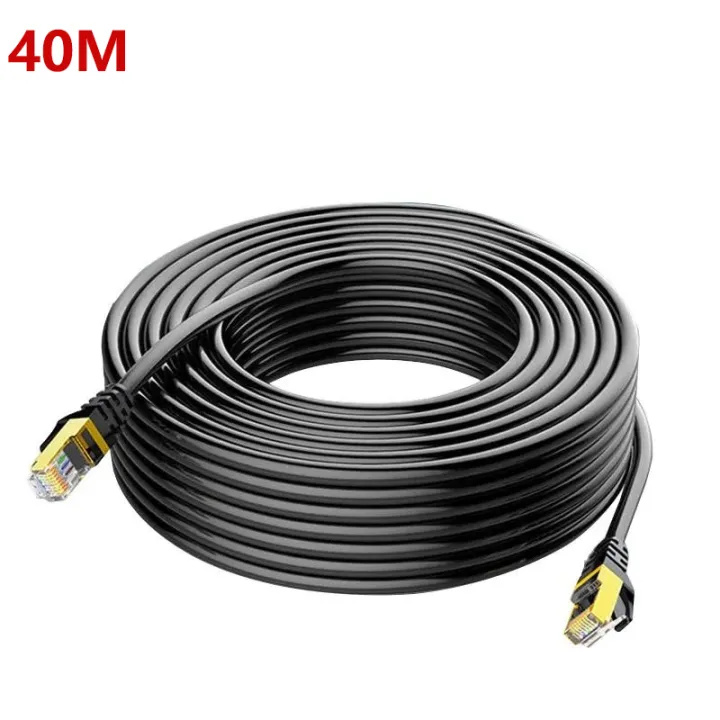 10M 20M 30M 40M 50M Cat6 Gold-plated Ethernet Cable internet Lan cable ...