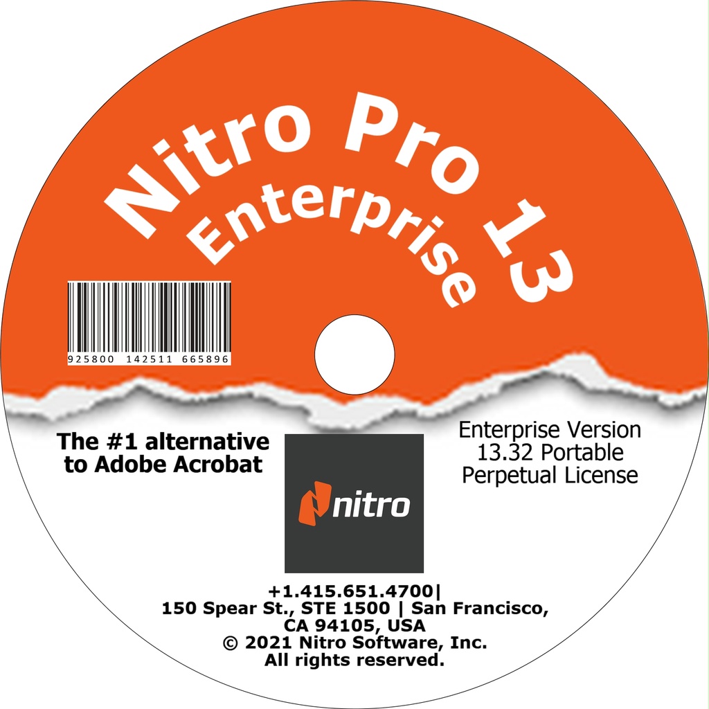 Nitro Pro 13 Enterprise PDF Editor Portable Version Perpetual License ...