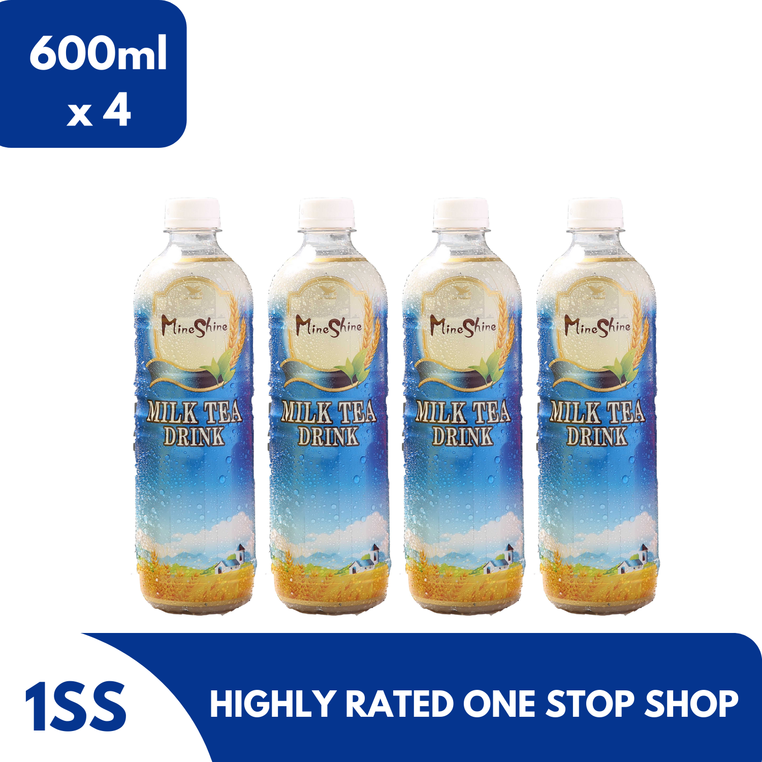Uni President Mine Shine Milk Tea Drink, 600ml set of 4 | Lazada PH