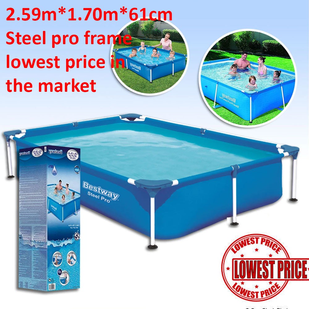 High Quality And Durable Bestway Steel Pro Rectangular Swimming Pool 2. ...