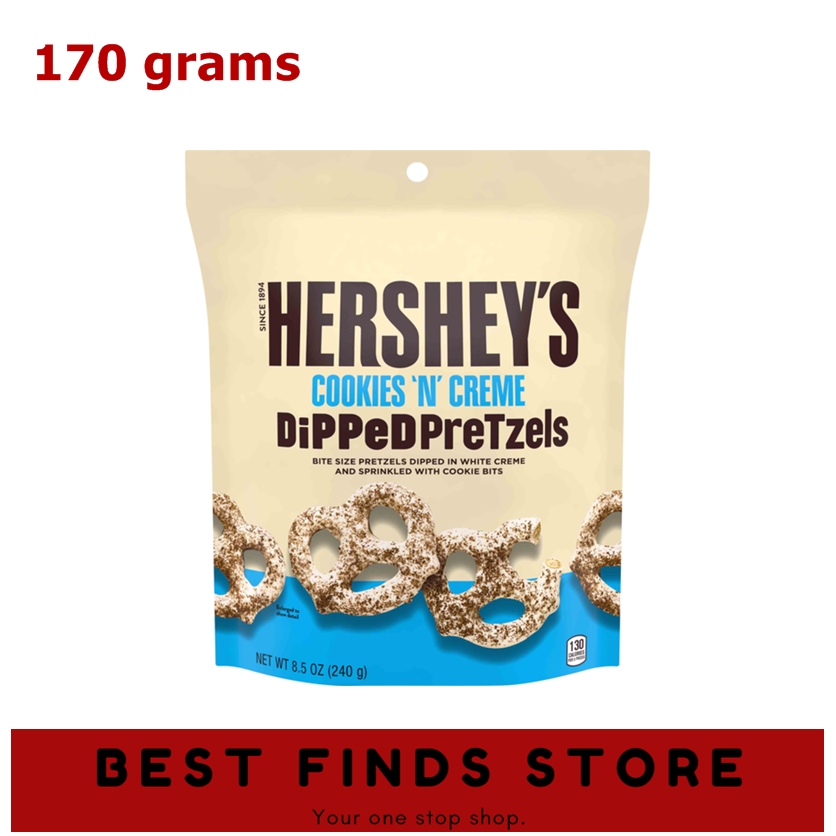 HERSHEYS DiPPeD PreTzels COOKIES 'N' CREME Snack 170g | Lazada PH