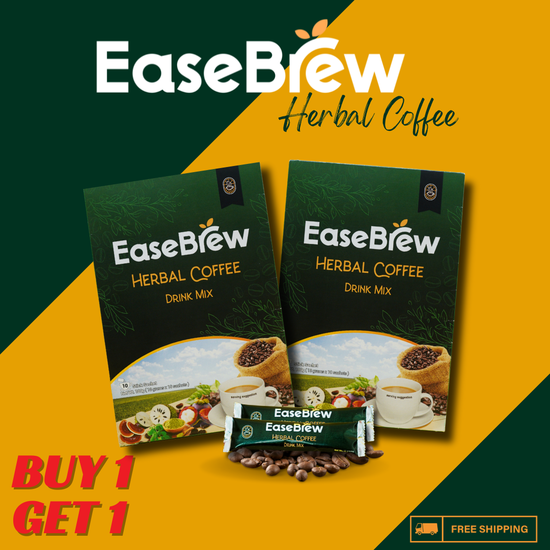 EaseBrew Herbal Coffee Drink Mix 180g - B1T1 (2box) | Lazada PH