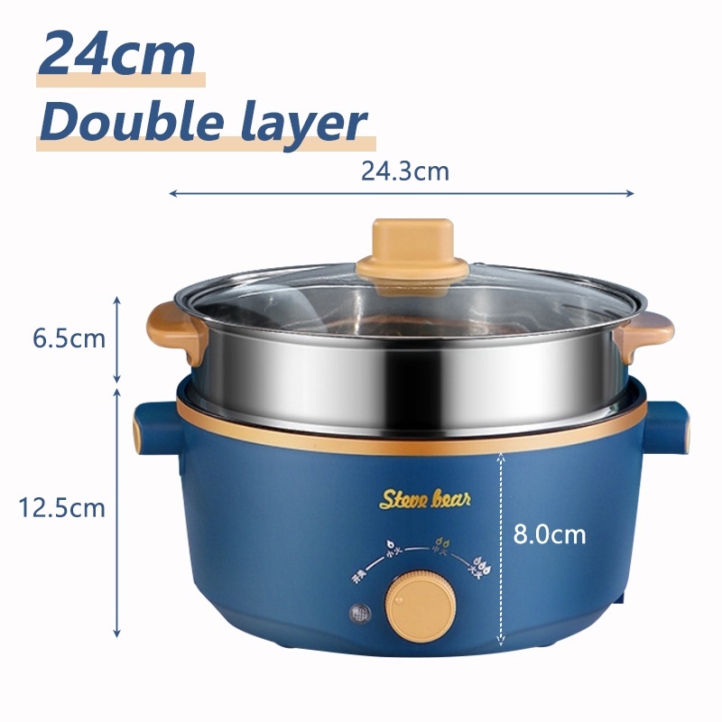 Mini rice cooker multi-function cooker 1.8L non-stick inner pot ...